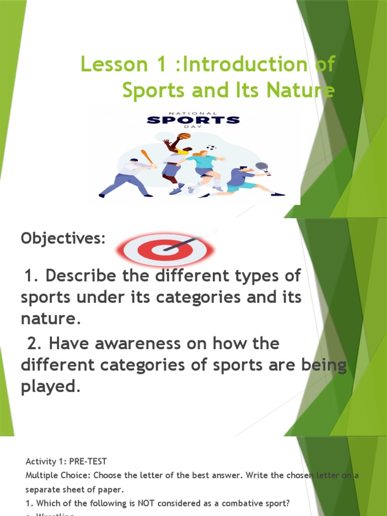 Lesson 1.pptxPEH | PDF | Track And Field | Sports