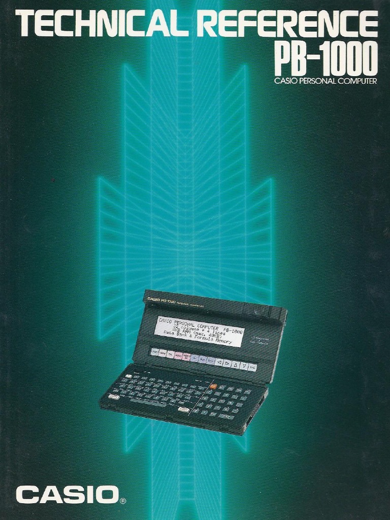 Casio PB-1000 Technical Reference | PDF