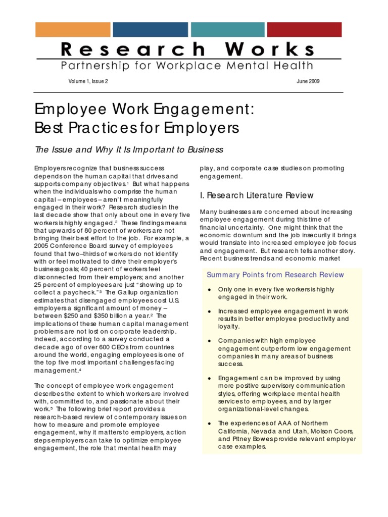 Emp Work Engagement | PDF