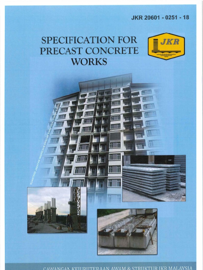 Specification For Precast Concrete Works JKR | PDF