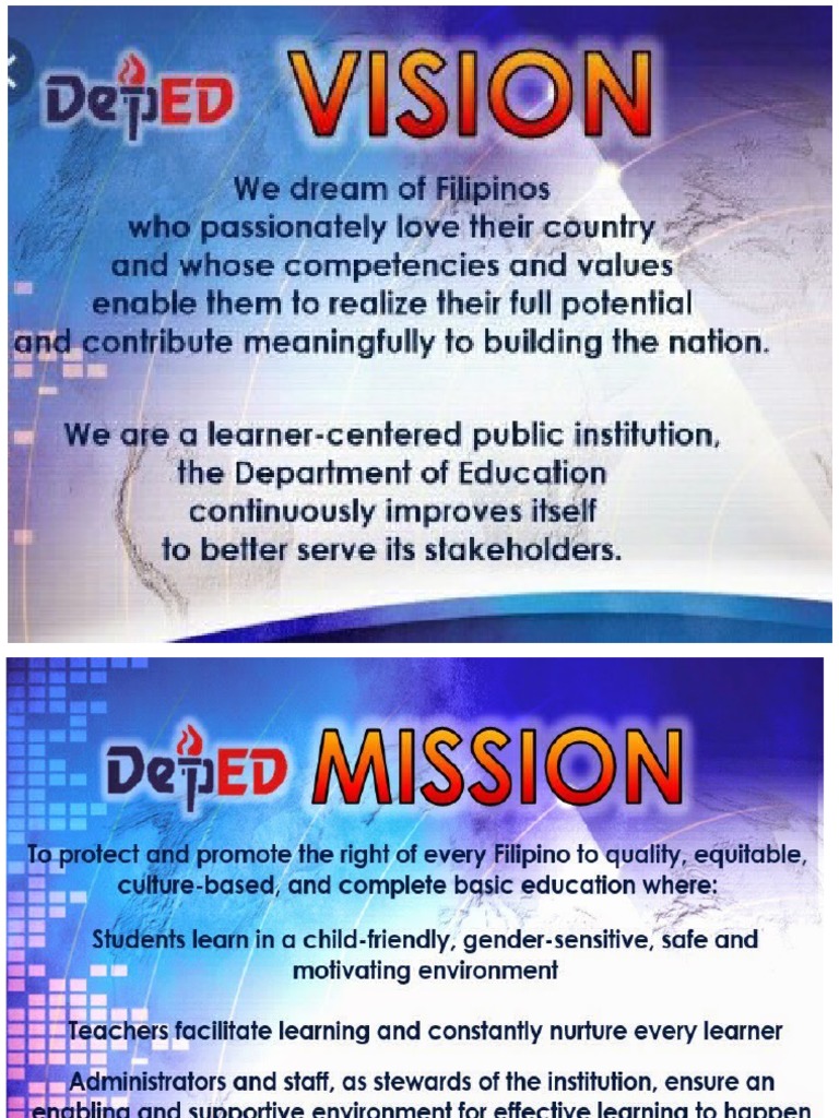 Deped Mission Vission | PDF
