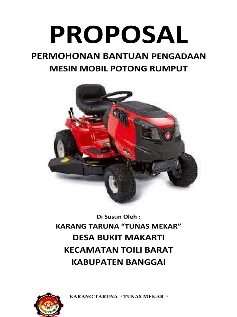 PROPOSAL Mesin Potong Rumput | PDF