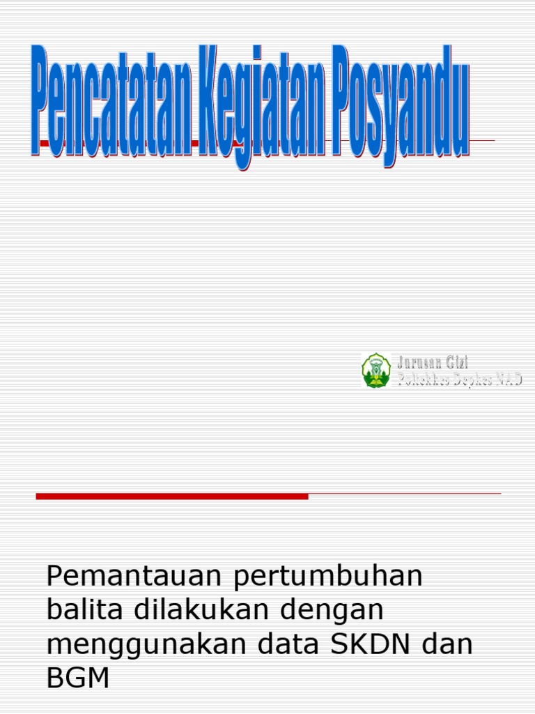 Pencatatan Kegiatan POSYANDU ITA | PDF