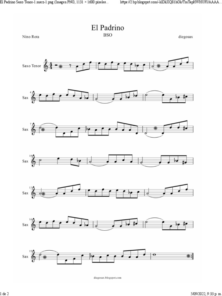 El Padrino Sax Tenor | PDF