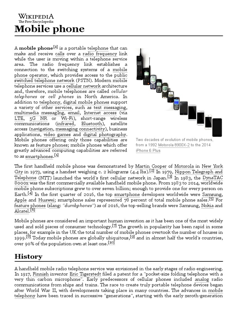 Mobile Phone | PDF | Mobile Phones | Telephone