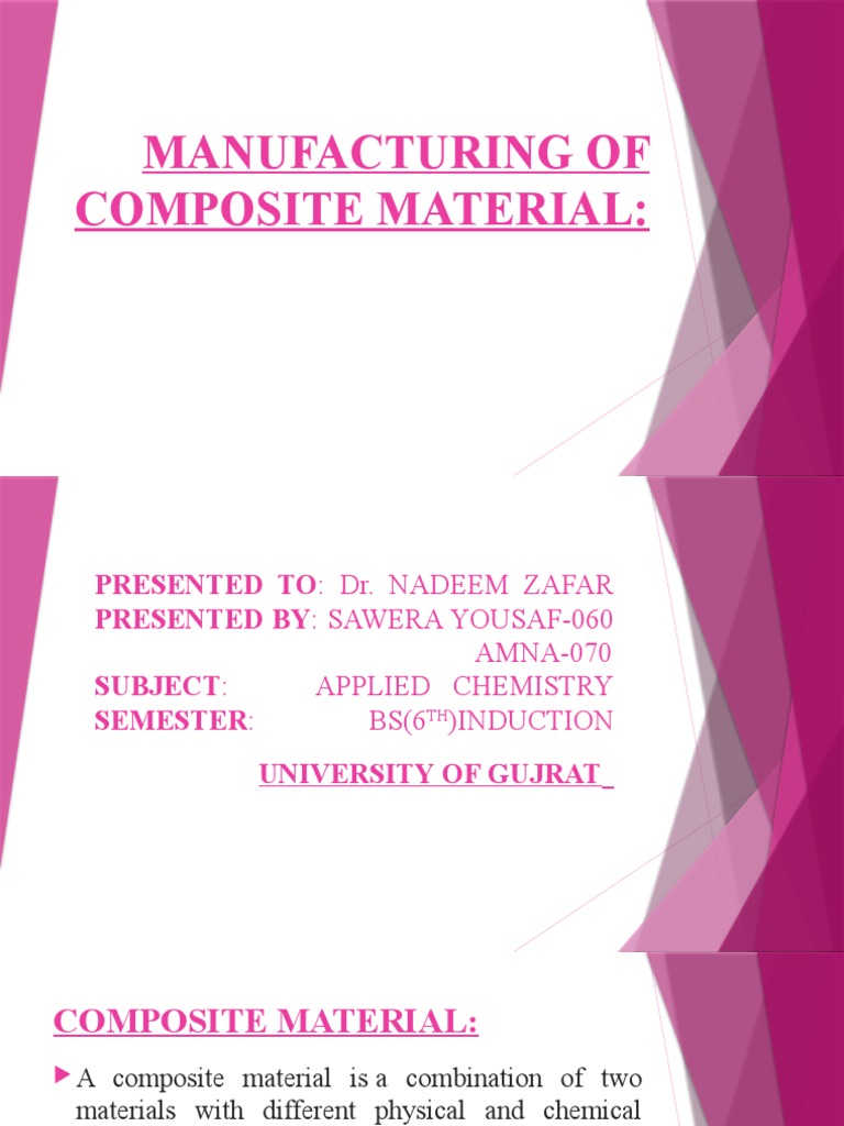 Composite Materials Manufacturing Overview | PDF | Composite Material ...