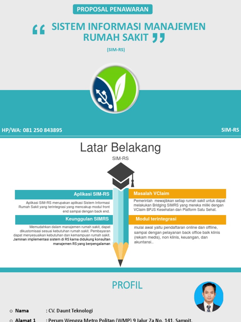 Proposal SIM RS 2022 | PDF