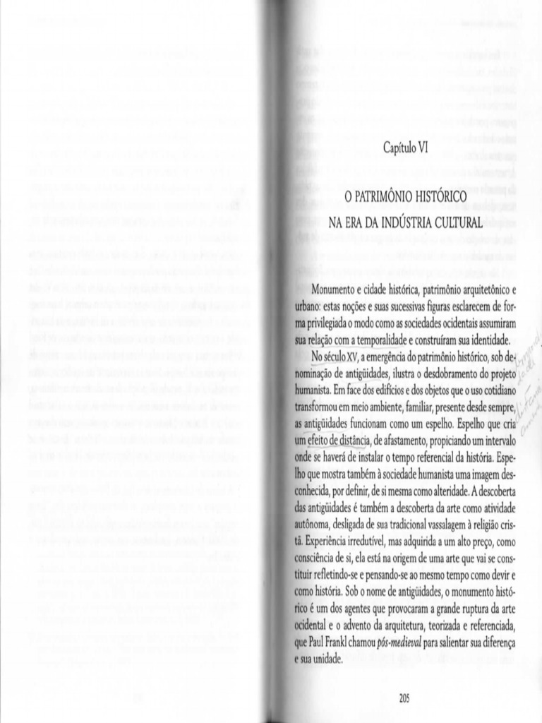 Choay - Françoise. A Alegoria Do Patrimônio - Cap Vi | PDF