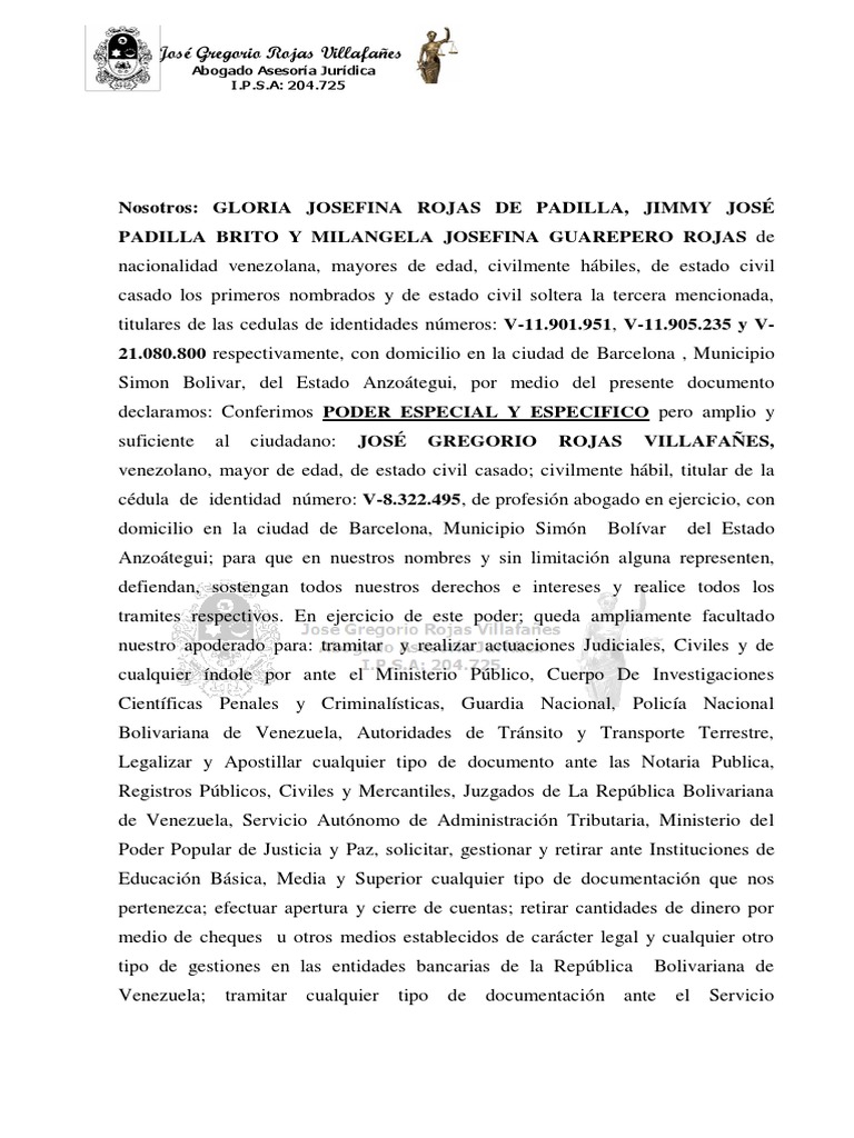 Poder Gloria 1 | PDF | Venezuela | Justicia