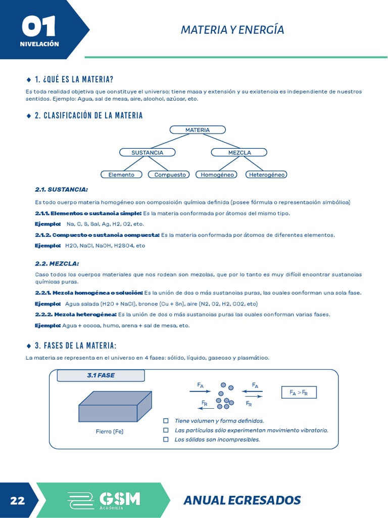Nivelación 01 - Química | PDF | Importar | Sustancias químicas