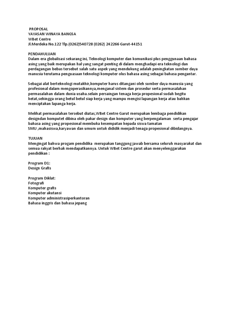 PROPOSAL - Docx ZAHRATUL JANNAH | PDF | Bisnis | Seni