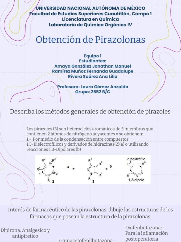 Pirazolonas | PDF | Compuestos químicos | Ciencias fisicas