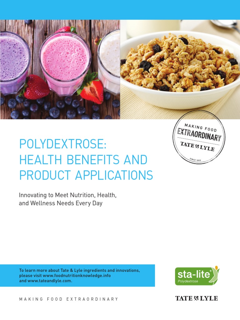 Tate Lyle Polydextrose Brochure 2017 | PDF | Dietary Fiber | Diet ...