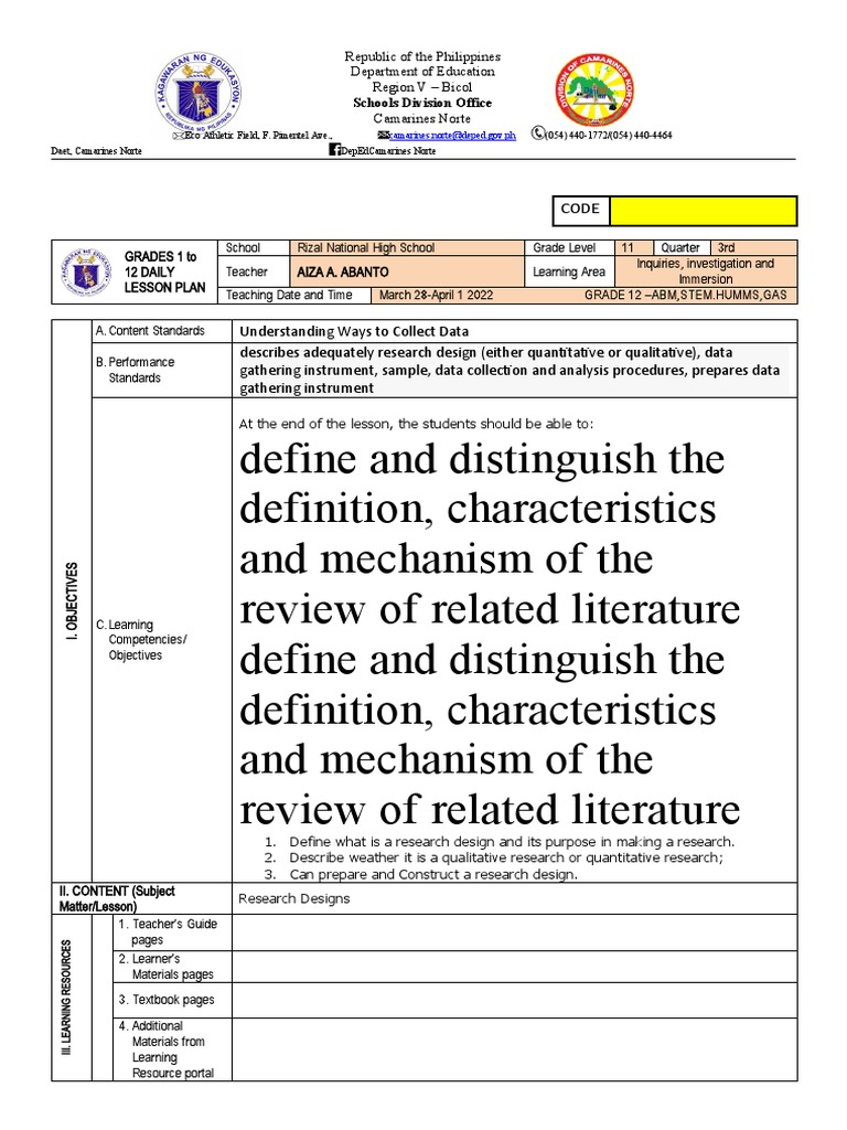 Lesson Plan 5 3is | PDF | Qualitative Research | Lesson Plan