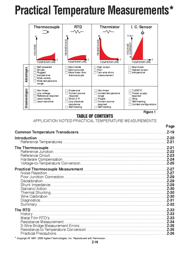 Practical Temperature Measurements | PDF | Thermocouple | Fahrenheit