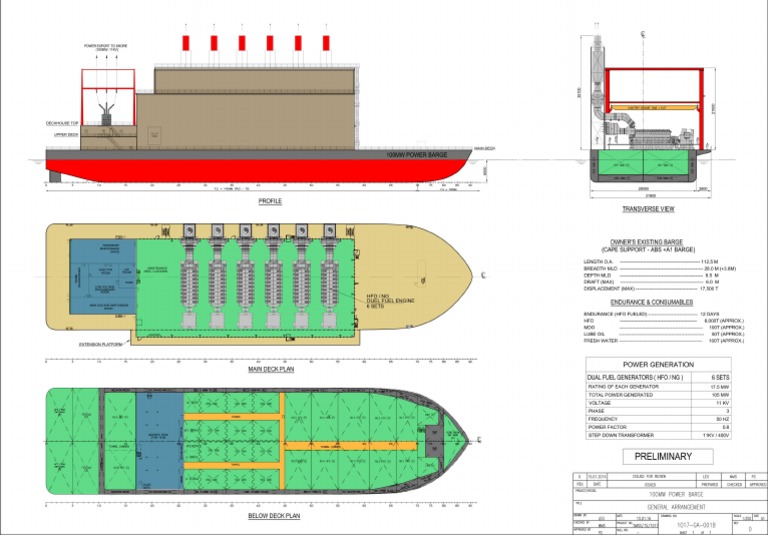 Power Barge 100 MW | PDF