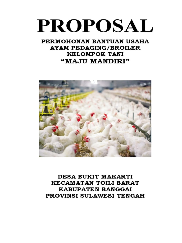 PROPOSAL USAHA AYAM PEDAGING Docx | PDF | Kesehatan Holistik | Teknologi & Rekayasa