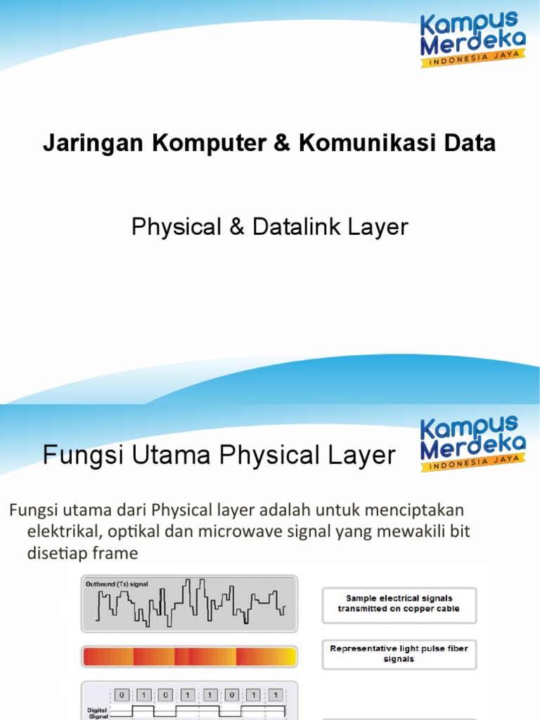 Fungsi Layer Data Link dan Fisik | PDF | Computers | Technology ...