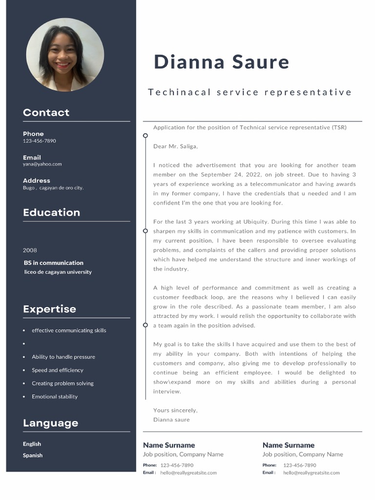 Black White Minimalist CV Resume | PDF