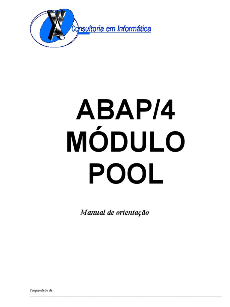 Apostila de Module Pool - Parte 1 | PDF | Informática | Programas