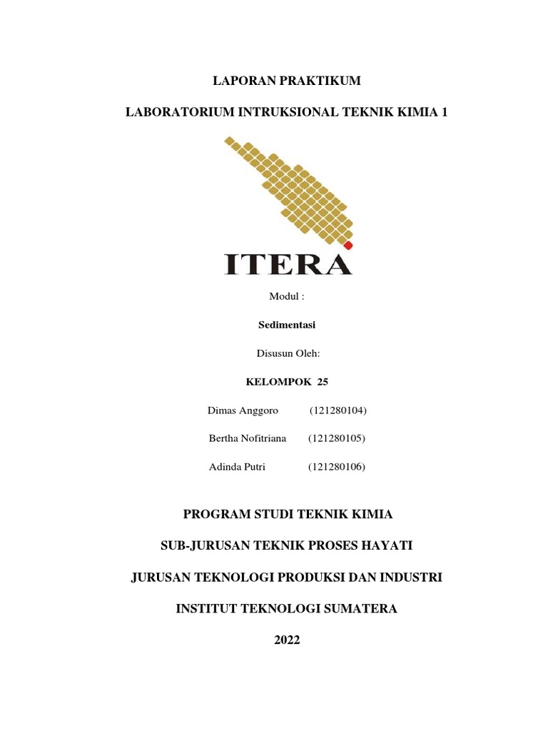Praktikum Sedimentasi Teknik Kimia | PDF | Komputer | Teknologi & Rekayasa