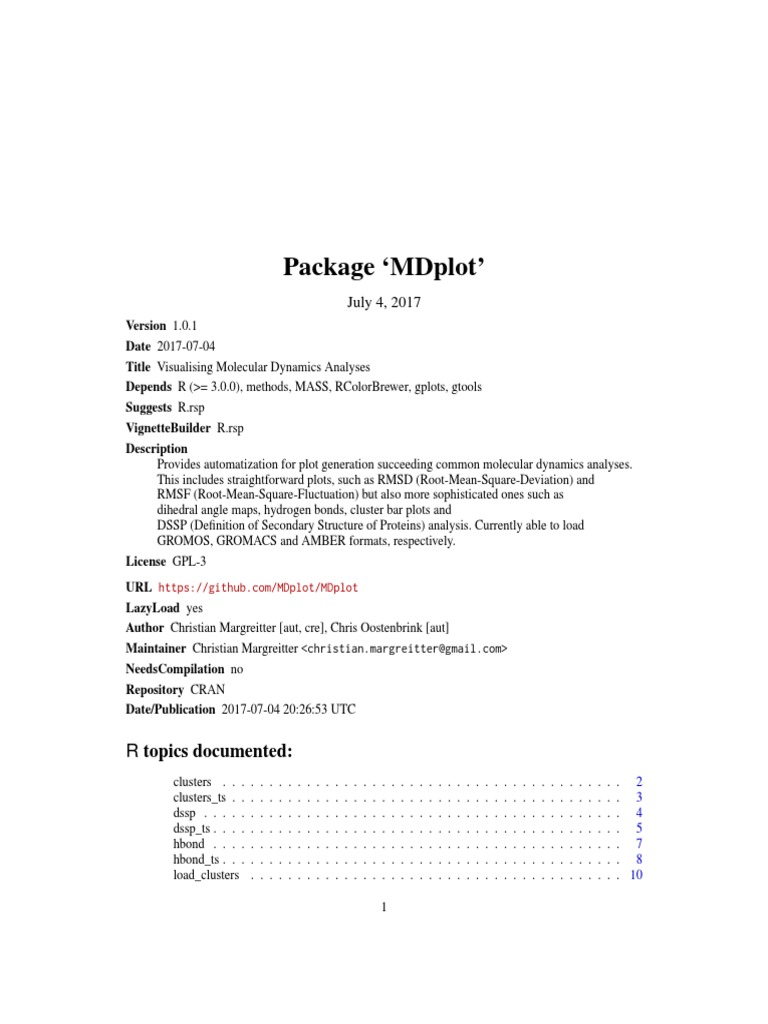 MDplot R | PDF | Filename | Function (Mathematics)