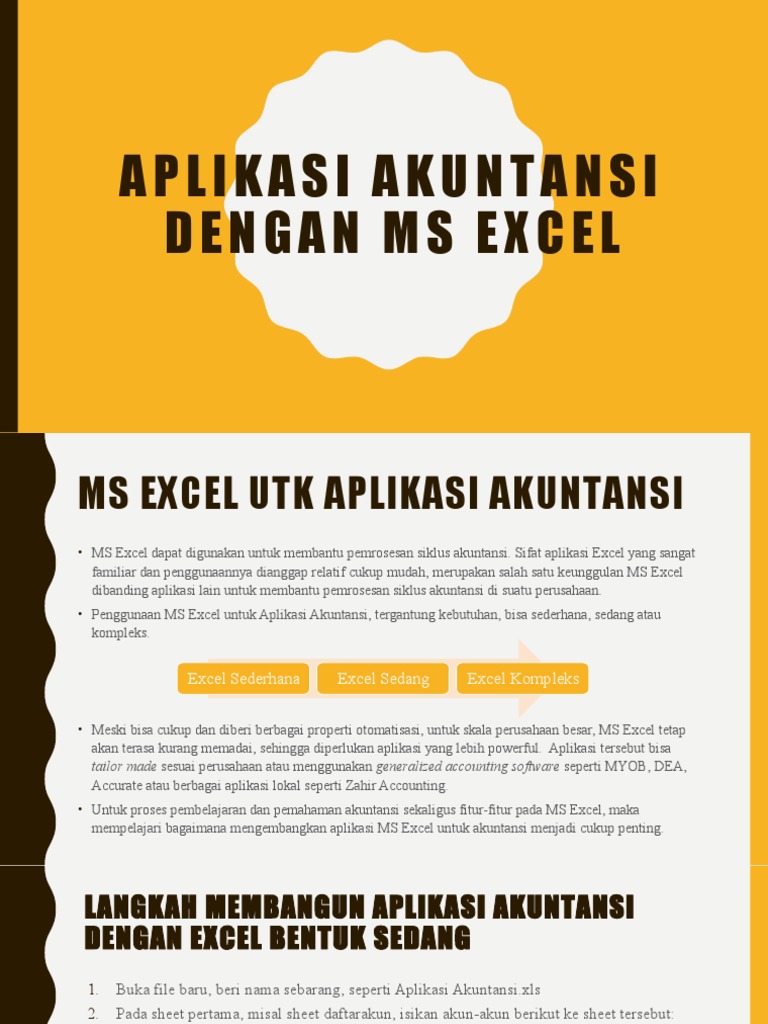 Aplikasi Akuntansi Sederhana di Excel | PDF
