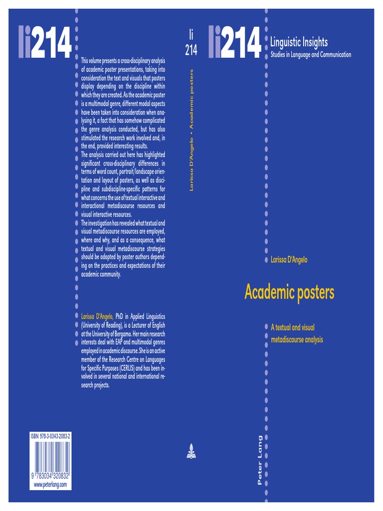 Academic Posters A Textual and Visual Me | PDF | Linguistics | Science