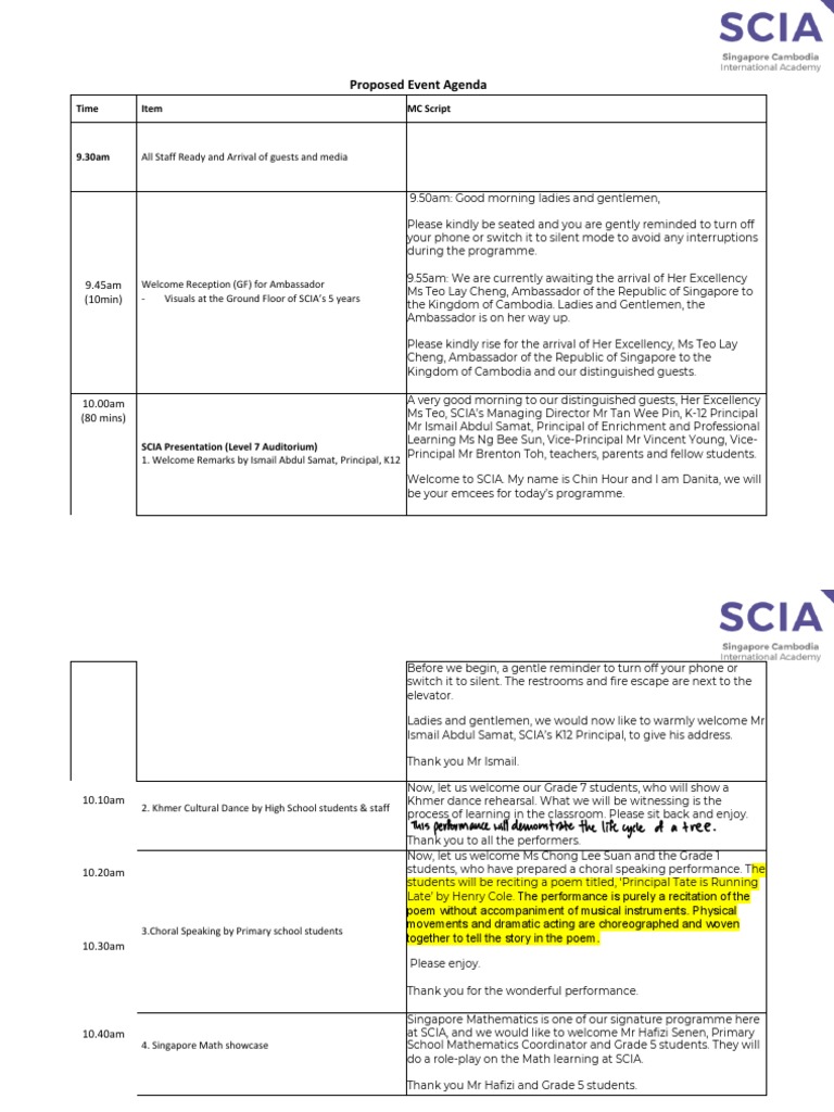 Scia-Ambassadorvisit-Mc-Script-25march-2022-Dt (003) (1) Final | PDF