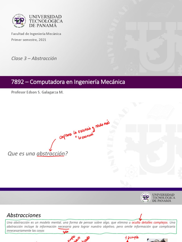 Clase 3 - Abstraccion | PDF | Programación | Programa de computadora