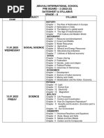 ABHAY Batch Course Schedule | PDF | Chemistry | Physical Sciences