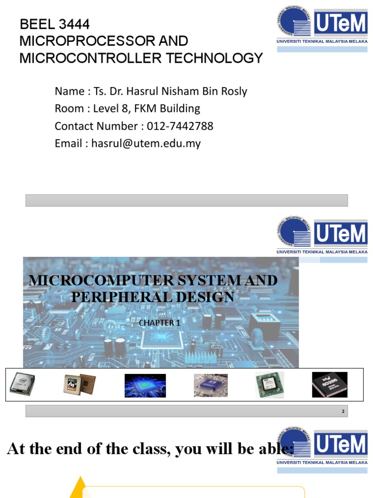 Chapter 1 Microcomputer System - Peripheral Design | PDF | Microcontroller | Central Processing Unit