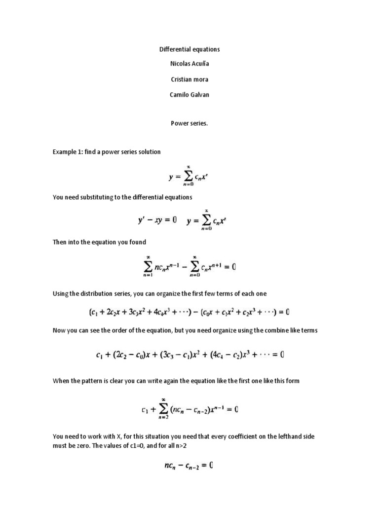 Differential Equations | PDF