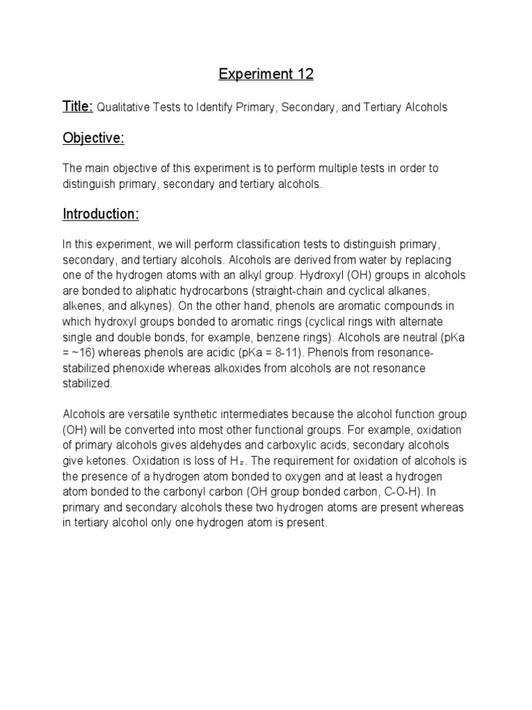 Experiment 12 | PDF | Alkene | Alkane