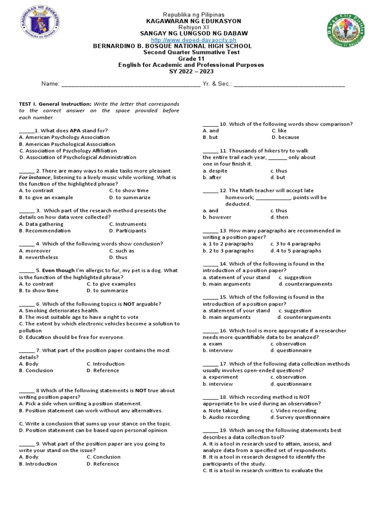 Exam | PDF | Thesis | Academic Degree