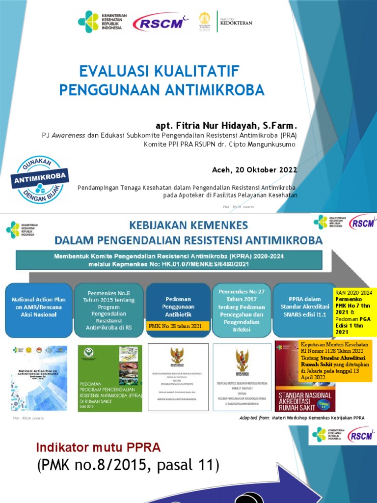 Evaluasi Kualitas Penggunaan Antibiotik | PDF | Therapy | Medical ...