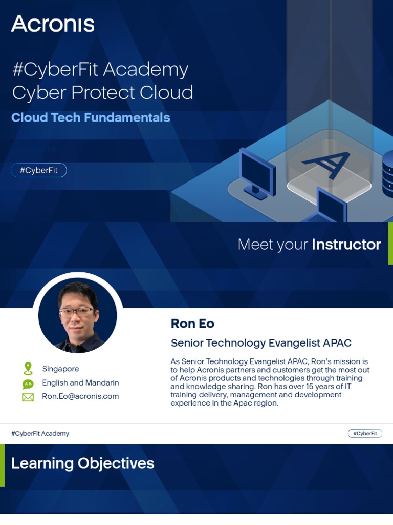 Cyber Protect Cloud Fundamentals Course Overview | PDF | Cloud Computing | Computer Security
