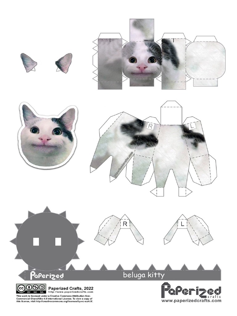 Beluga Kitty Papercraft | PDF
