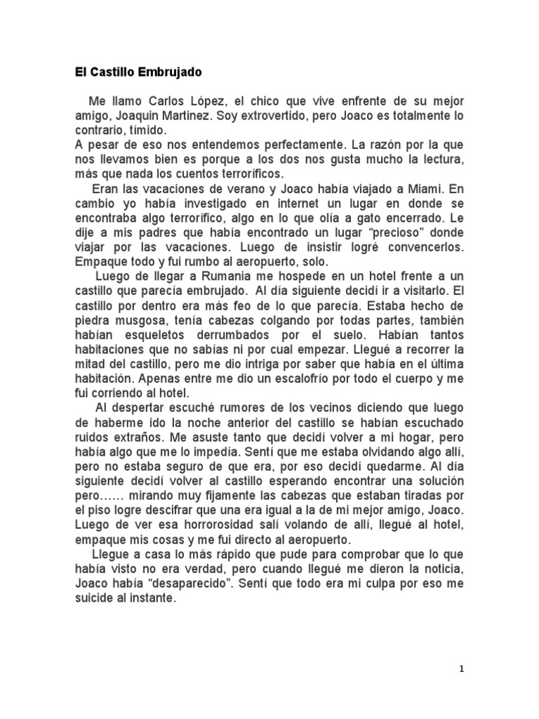 Cuentos de Terror Corts | PDF