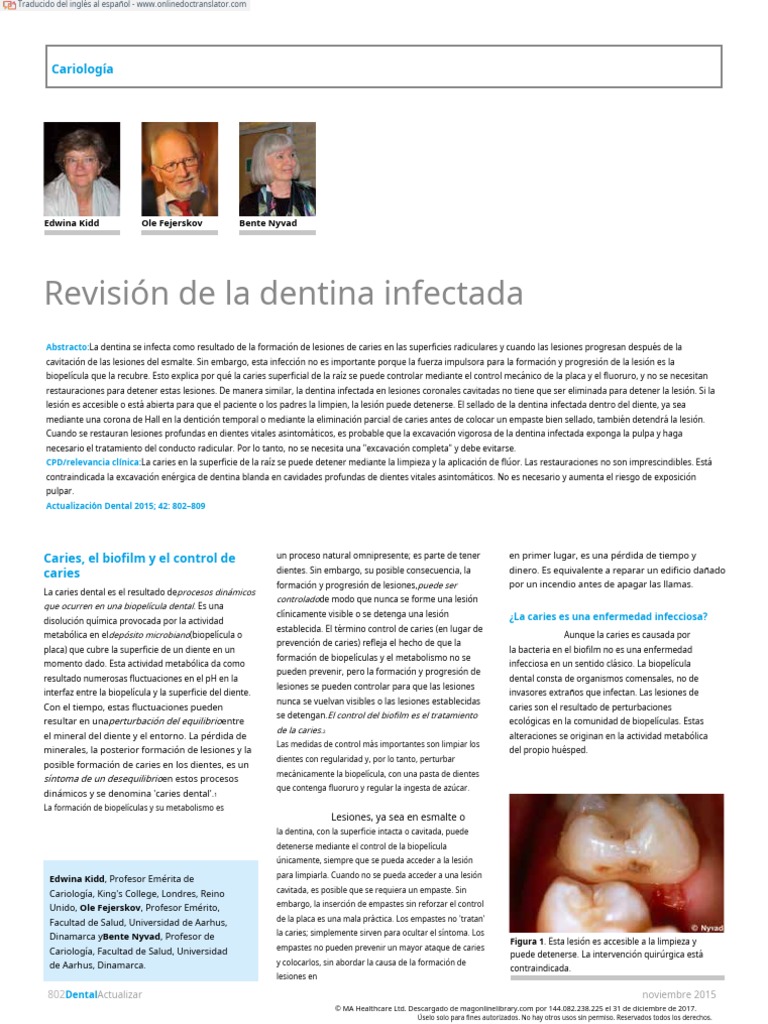 Fejerskov en Es | PDF | Odontología | Diente