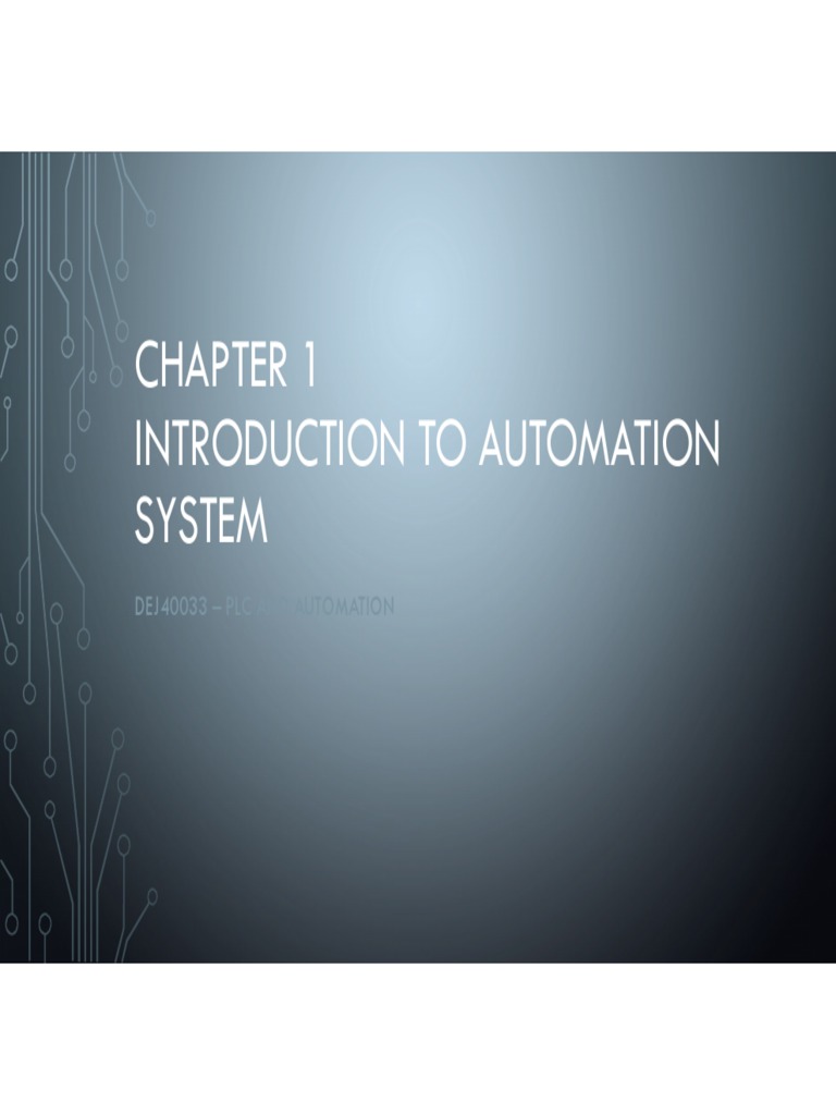 Chapter 1 V1 | PDF | Relay | Programmable Logic Controller