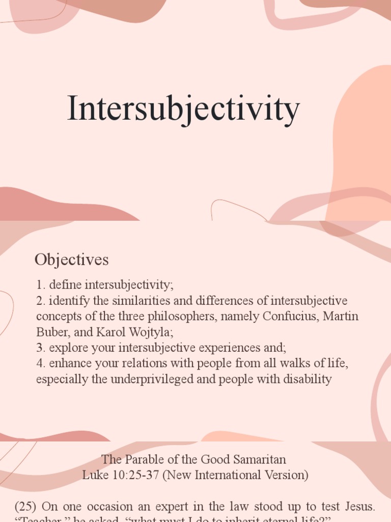 Exploring Intersubjectivity | PDF | Philosophical Theories | Metaphysics