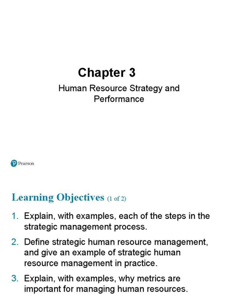 Dessler - CH - 03 | PDF | Strategic Management | Employment