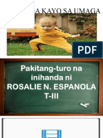 DLL-filipino-9 Unang Markahan | PDF