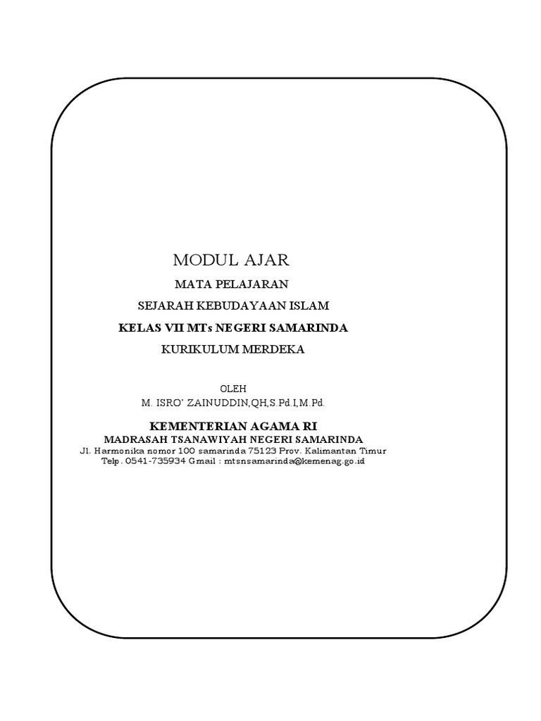 Cp Tp Atp Dan Modul Ajar Mapel Ski Kelas Pdf