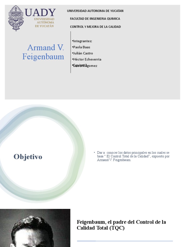 Feigenbaum y el Control Total de Calidad | PDF | Calidad (comercial) | Negocios económicos