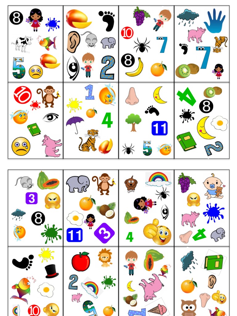 Easy Spotit Cards For Kids Games - 98199 | PDF