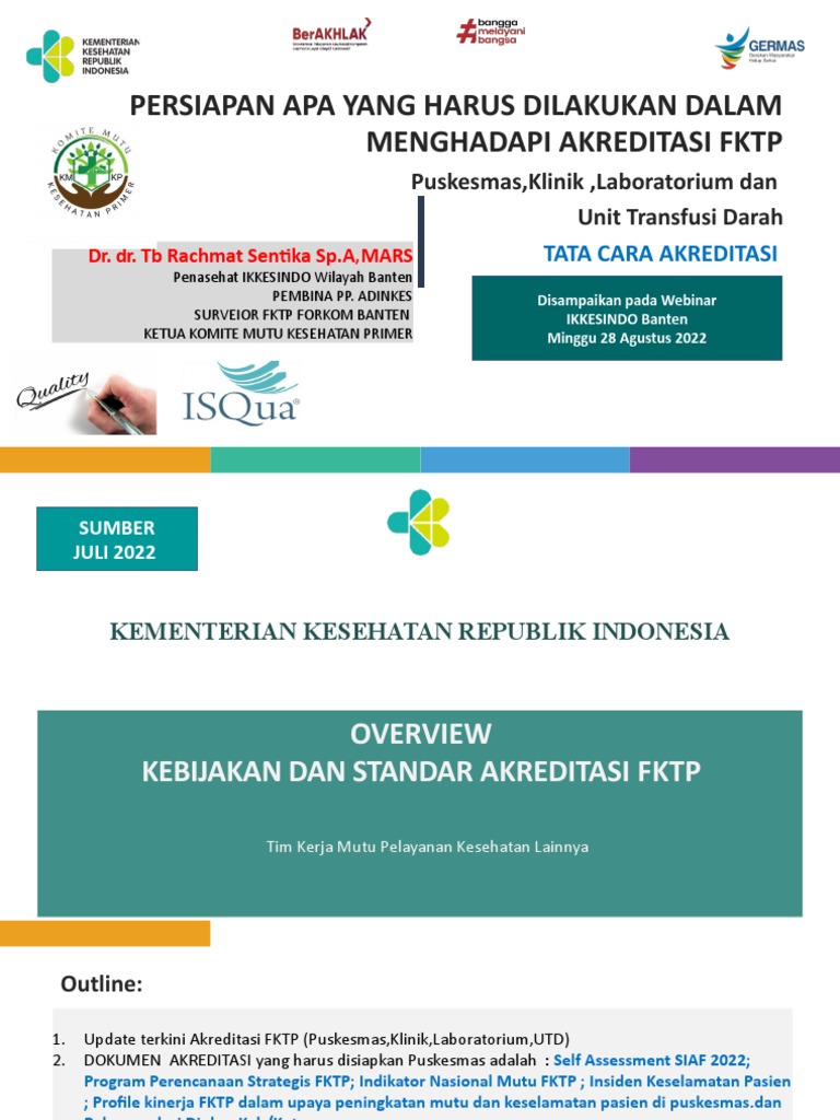 Edit Apa Yg Harus Disiapkan FKTP Akreditasi 210822 | PDF | Pengembangan Diri | Kesehatan Holistik