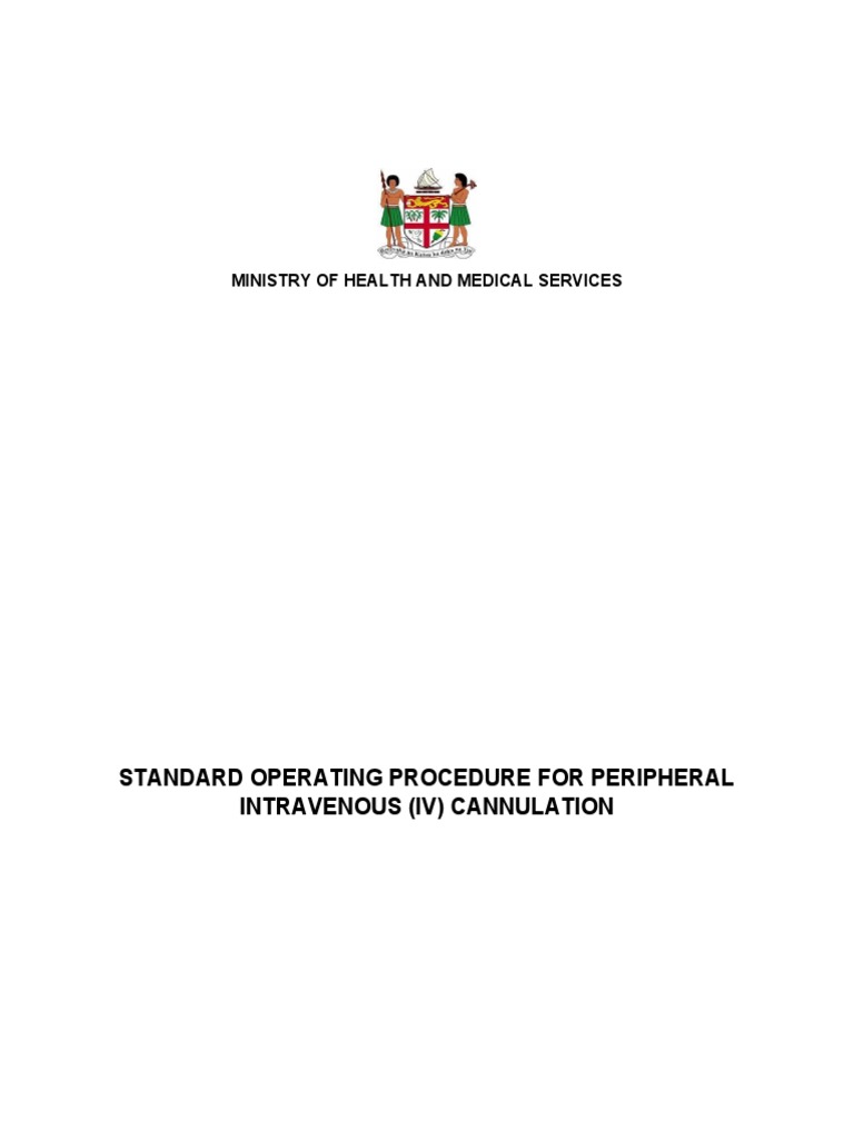 Standard Operating Procedure for Peripheral Intravenous Cannulation ...