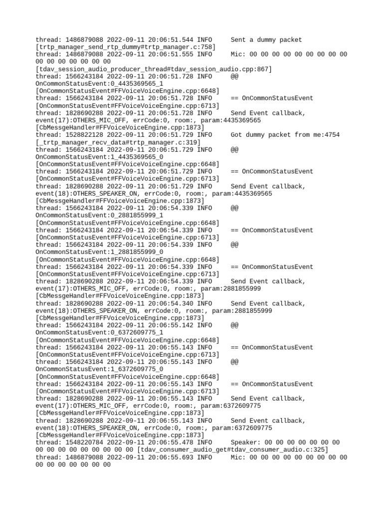 Ffrtc Log Pdf Computer Data Computer Memory 9526